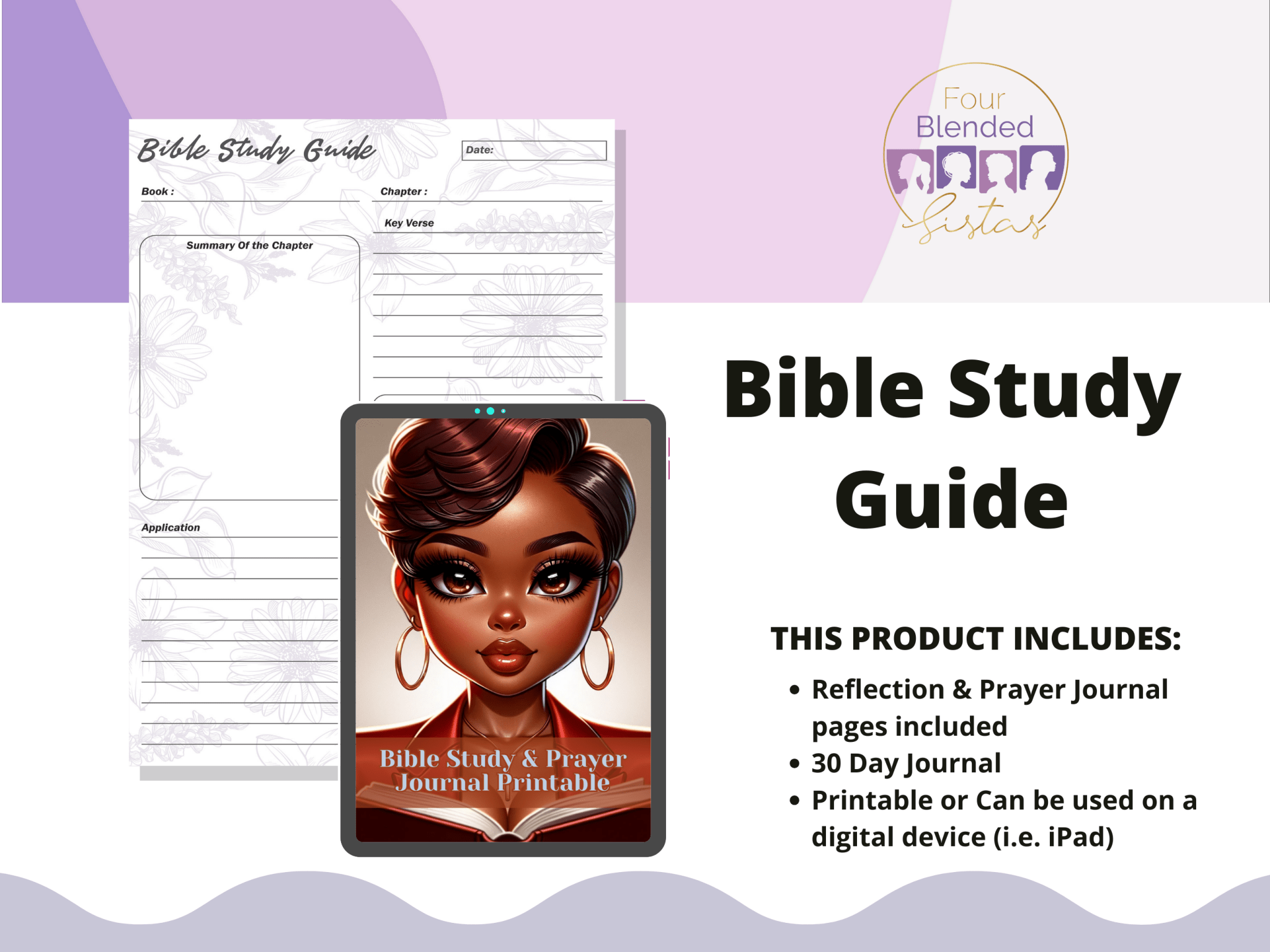 V2 Printable Bible Study & Prayer Journal 2-in-1 Bundle – Deepen Your ...